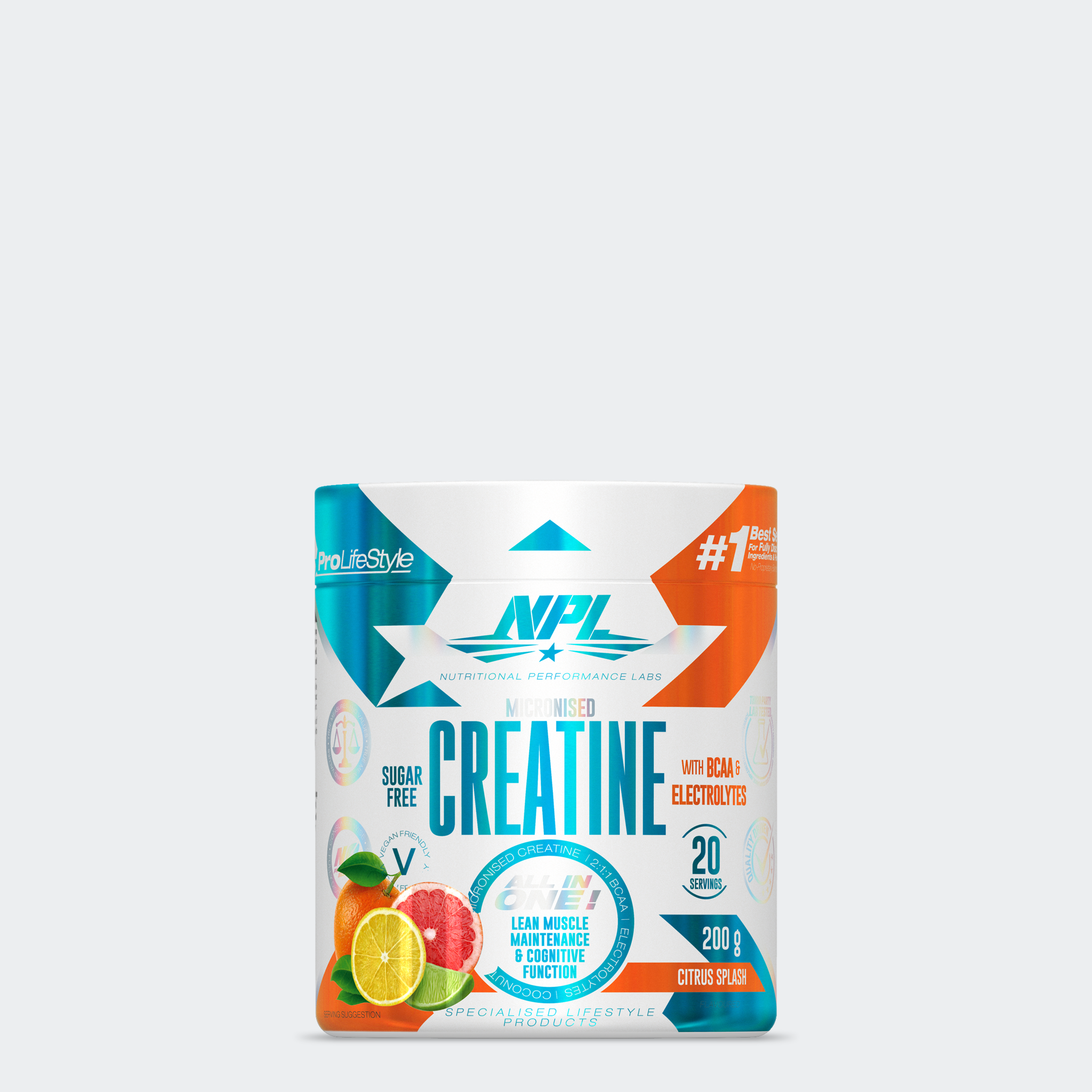 Creatine + BCAA & Electrolytes - Citrus Splash - Nutritional ...