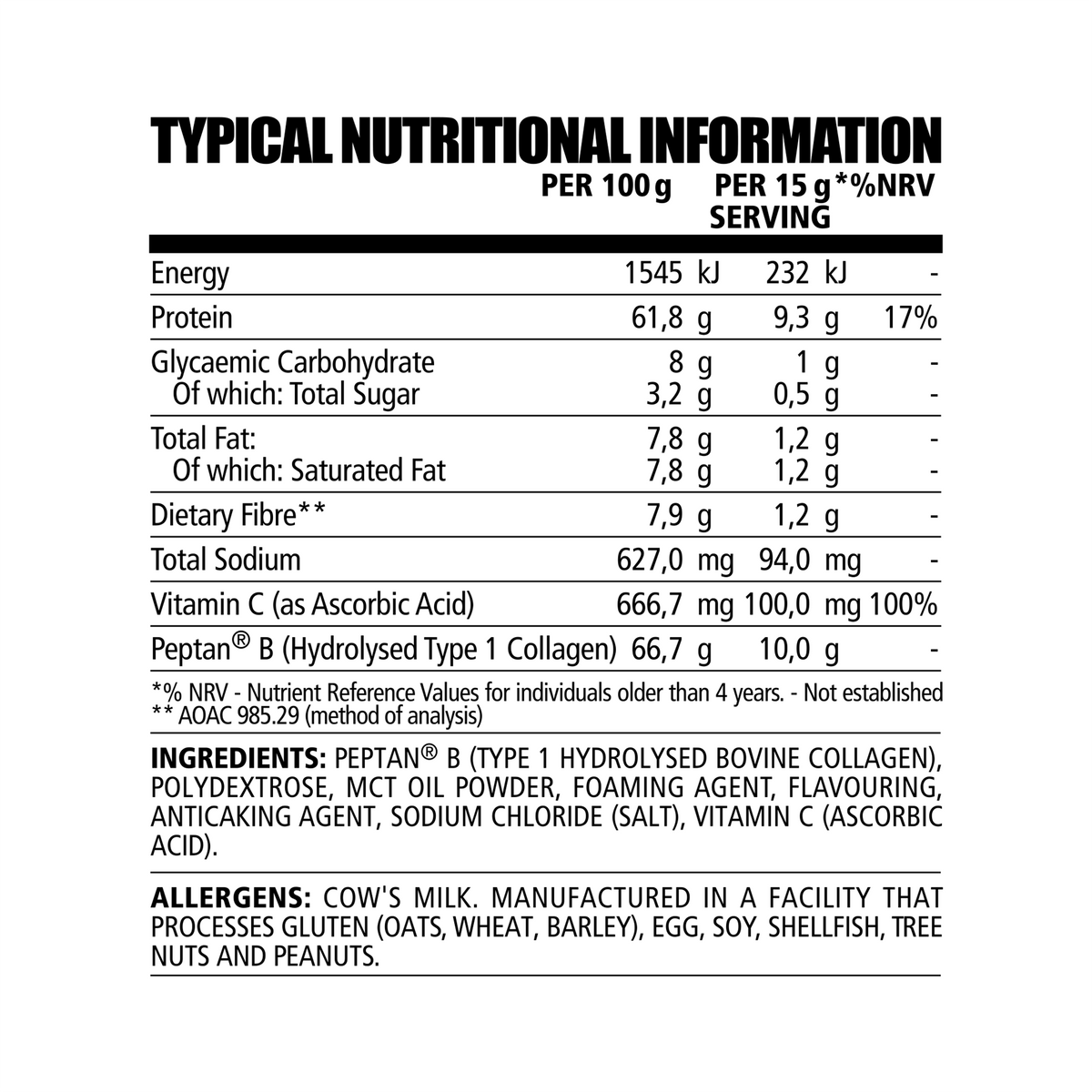 NPL Collagen Creamer - Nutritional Performance Labs