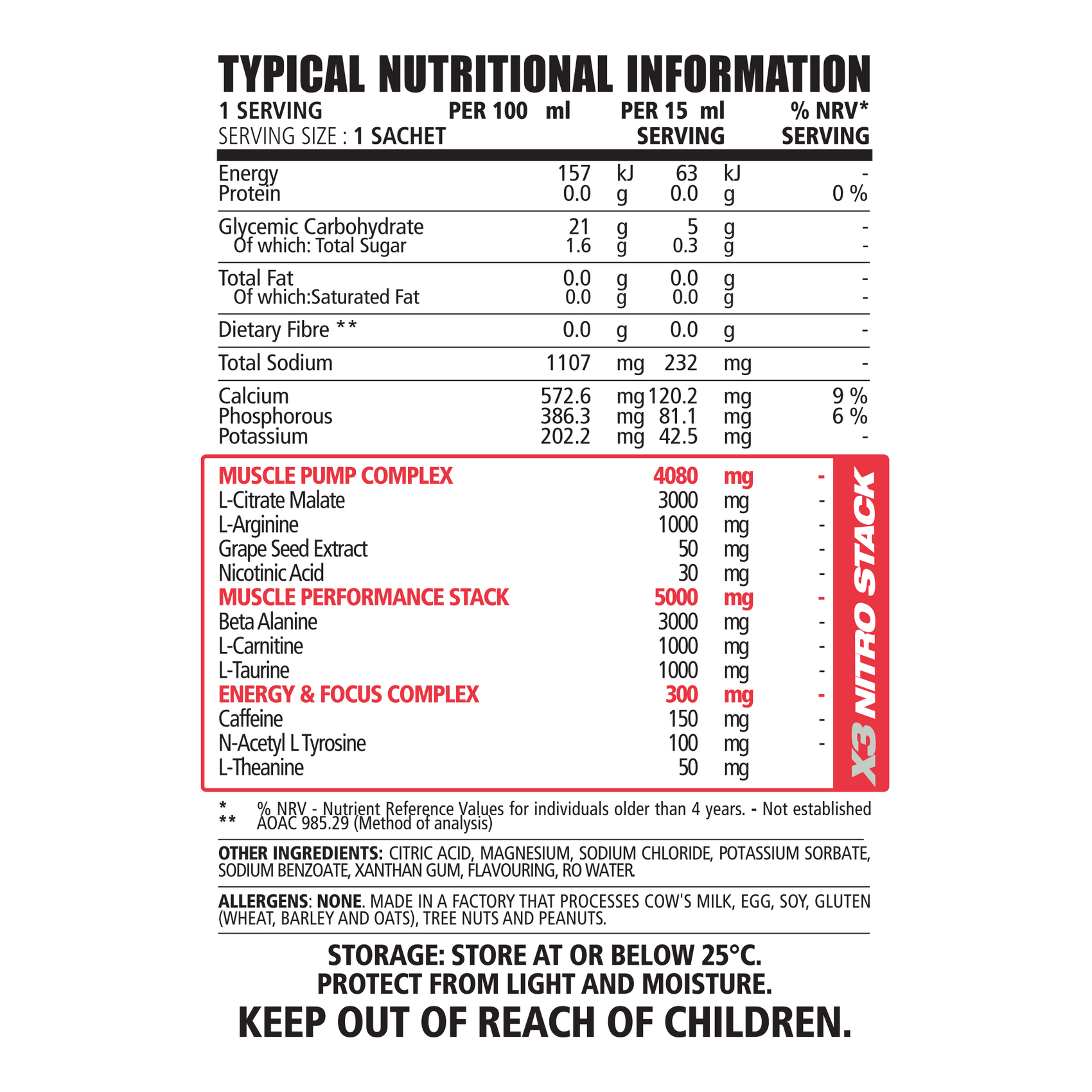 Nitro Rush Sachet - Nutritional Performance Labs