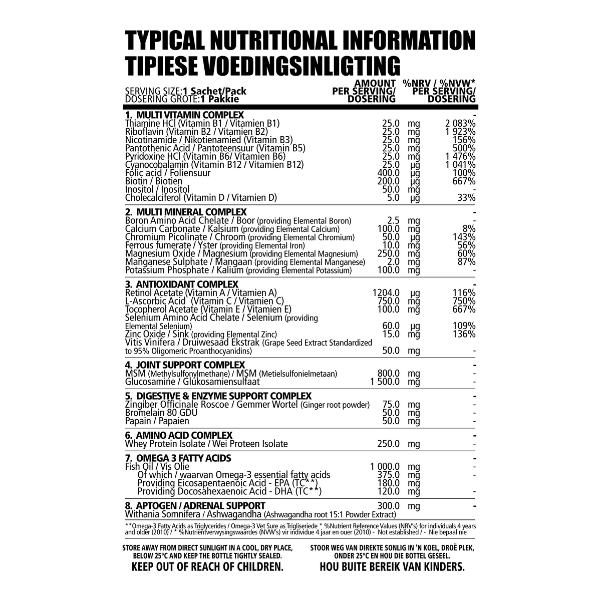 Vita Pack - NPL Multivitamin and Immune Support - Nutritional ...