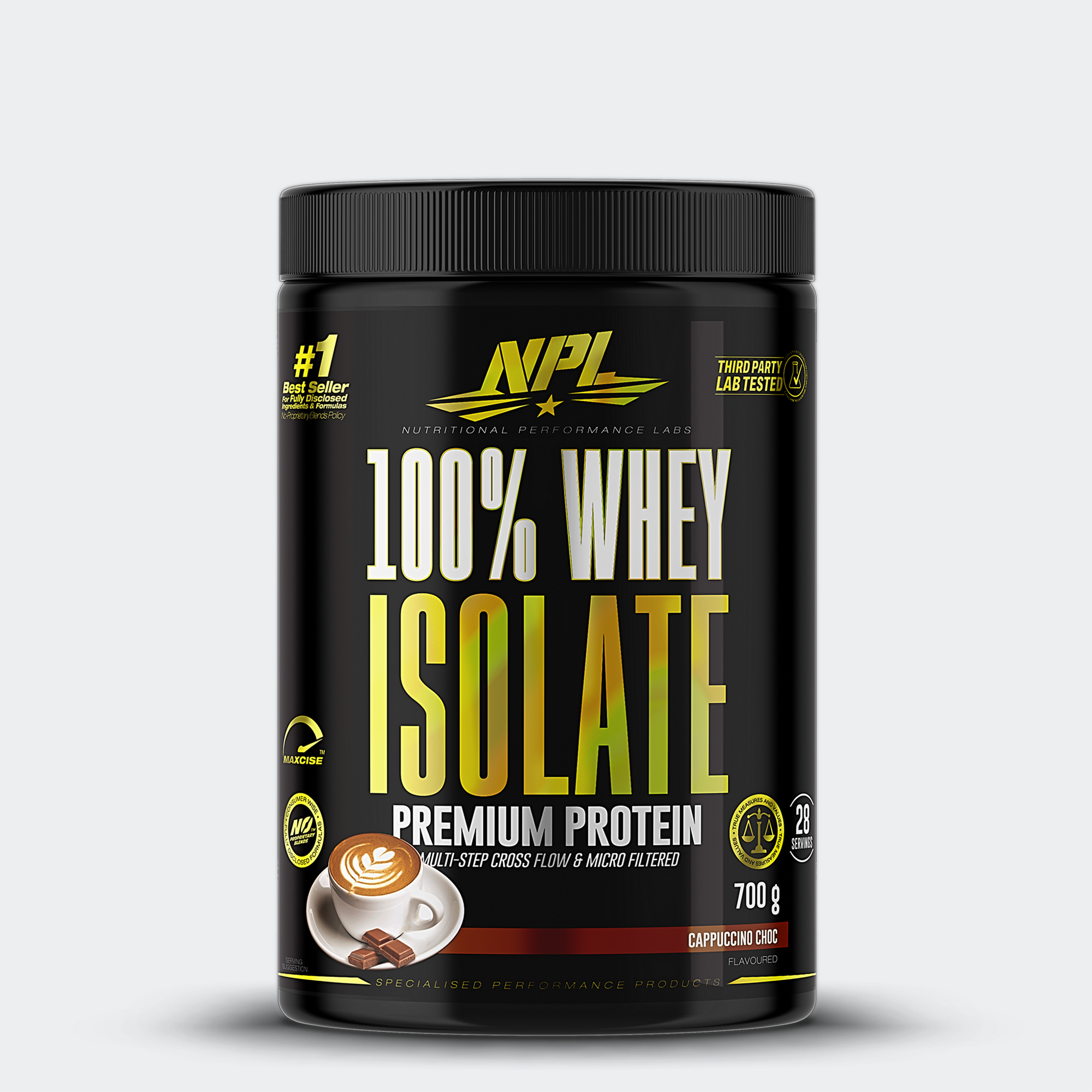 100% Pure Whey Protein Isolate - Nutritional Performance Labs